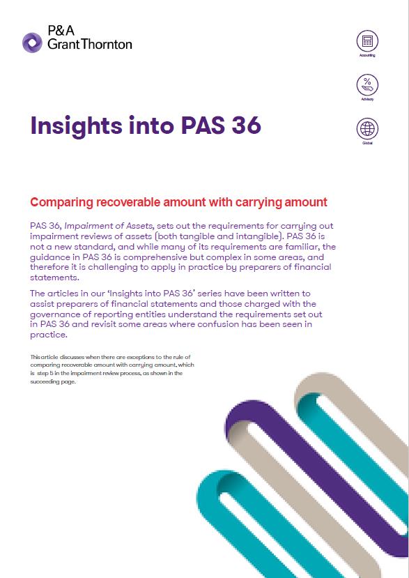 Insights into PAS 36 - Comparing Recoverable Amount with Carrying ... Insights into PAS 36 - Comparing Recoverable Amount with Carrying ...